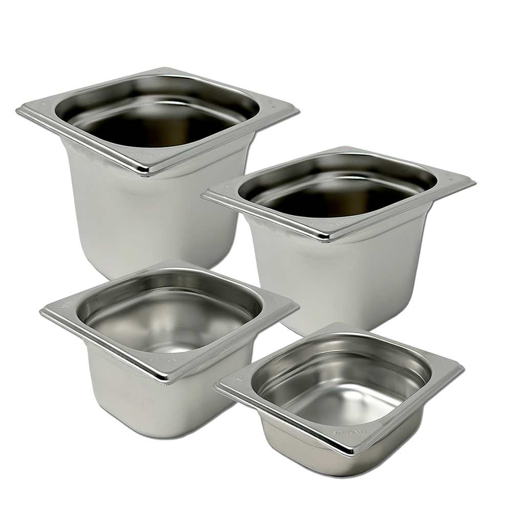 Food pans GN 1/6 Gastronorm stainless steel LandhausLandhaus Casolaro ...